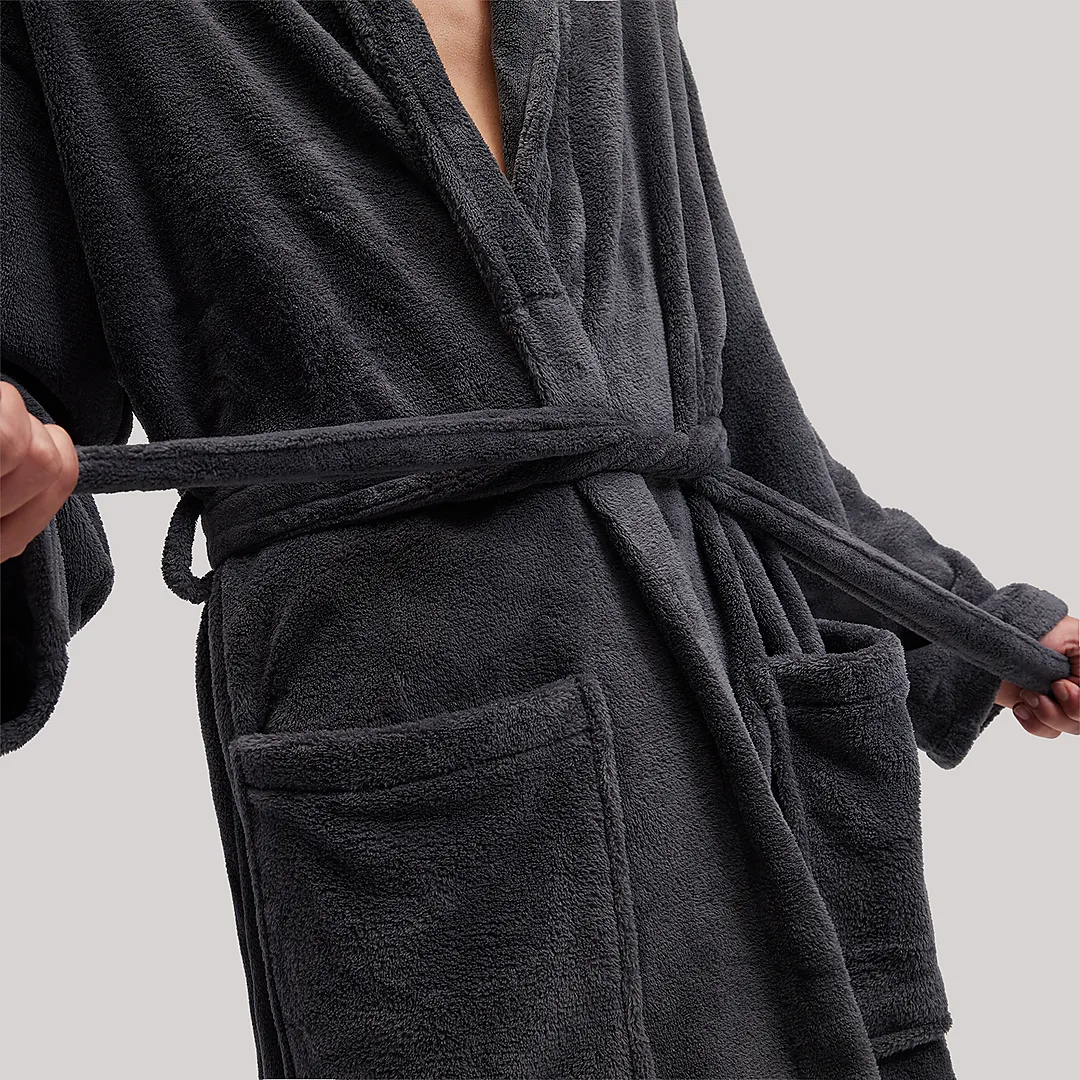 Heren badjas Antraciet kopen? Goed en goedkoop | Zeeman | Zeeman