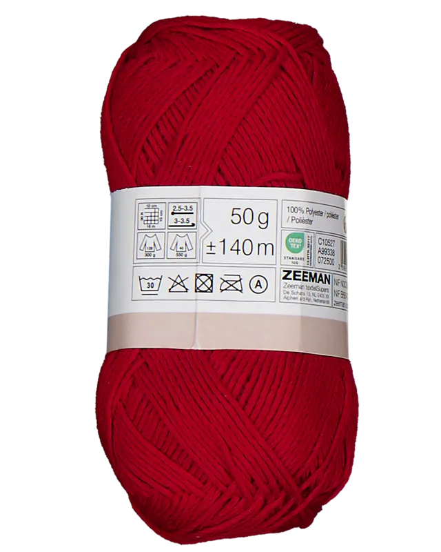 Acheter Amy Fil à crocheter Rouge ? Bon et bon marché | Zeeman | Zeeman