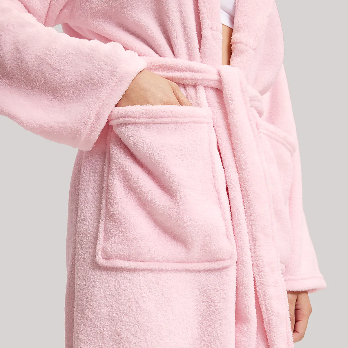 Dames badjas Lichtroze kopen? Goed en goedkoop | Zeeman | Zeeman