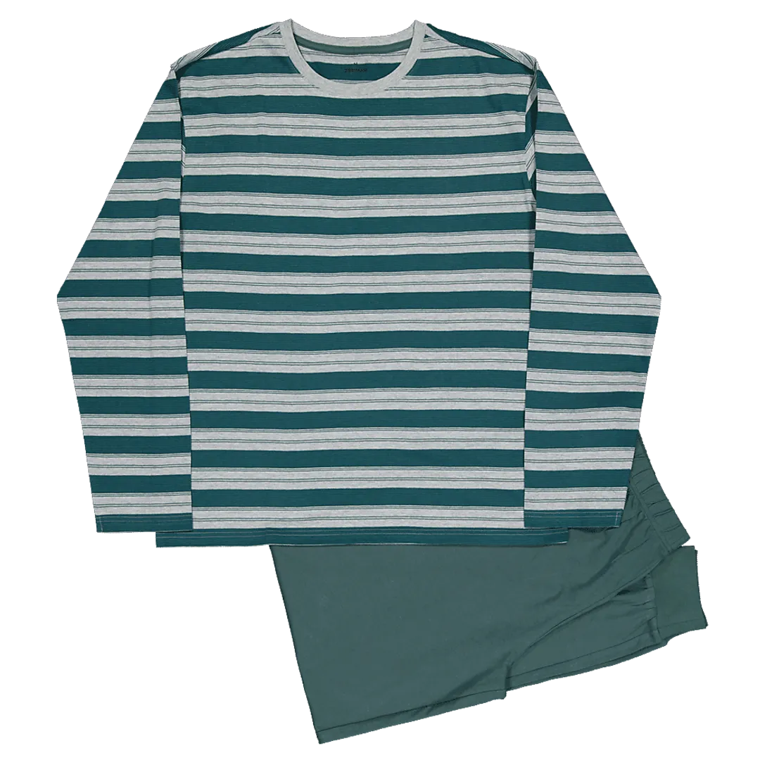Heren pyjama Lange mouwen Donkergroen kopen? Goed en goedkoop | Zeeman ...