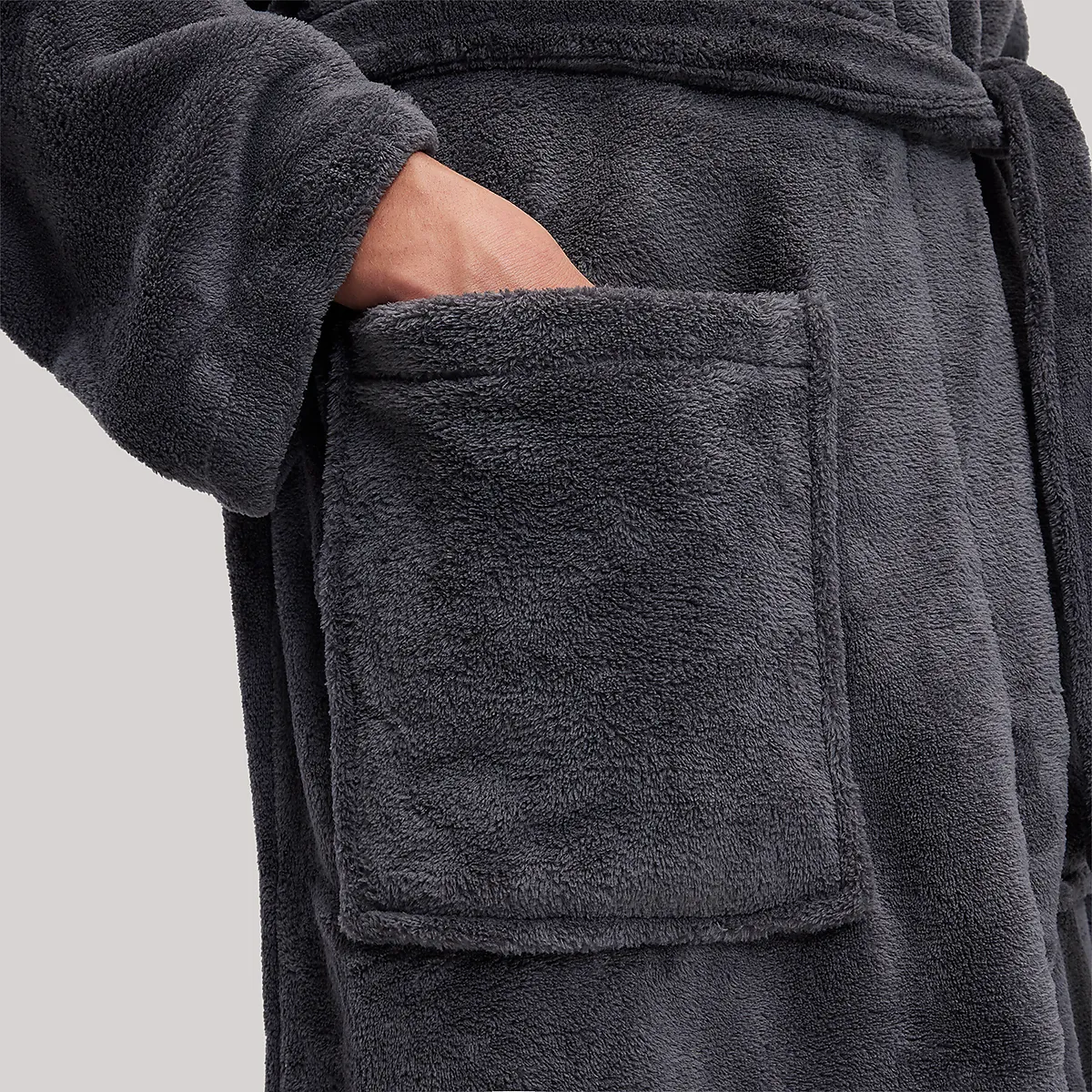 Heren badjas Antraciet kopen? Goed en goedkoop | Zeeman | Zeeman